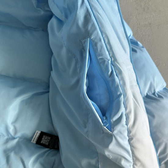 Decoded 2.0 Hooded Puffer Cashmere Blue Gradient Jacket | Trapstar ...