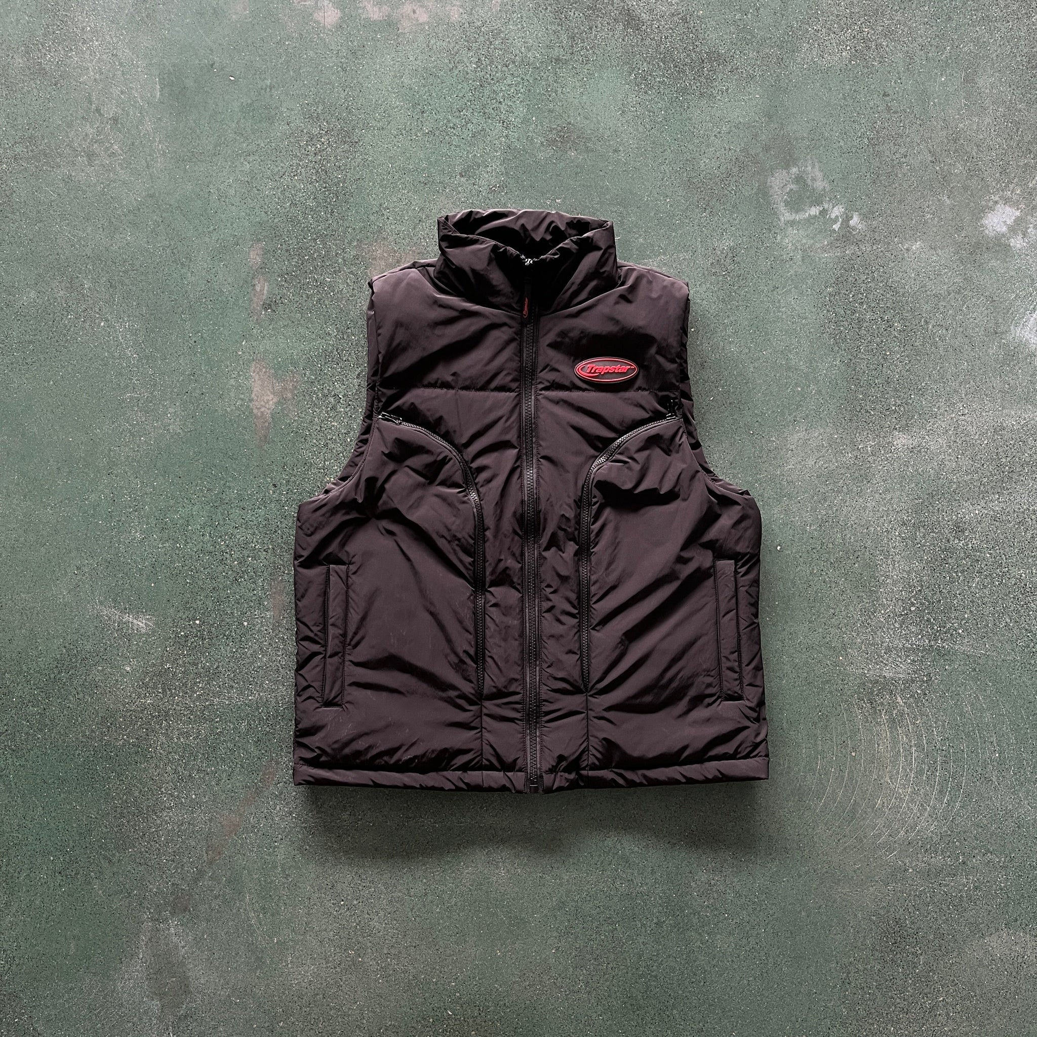 Hyperdrive Gilet - Black/Red,Trapstar jacket – ROGEDA T